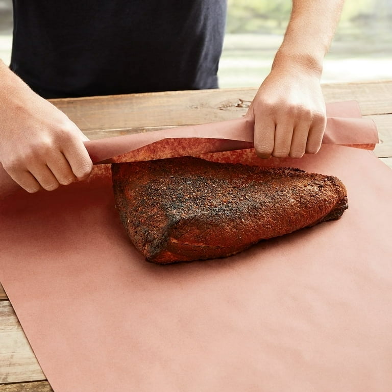 Expert Grill Pink Butcher Paper Food Wrap Ideal for Improving Tenderness and Bark on Brisket Walmart