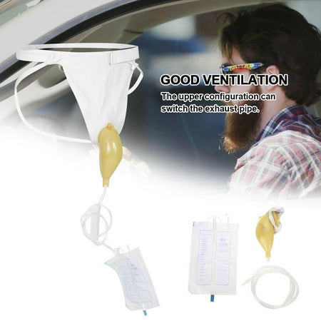 Ymiko Pee Bag,Silicone Urine Bag Spill Proof Collector Catheter Aid Pee ...