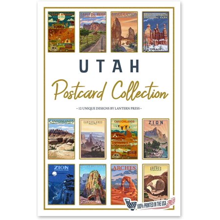 ZMLEVE Utah National Parks - Postcard Set of 12 Different Original Hand ...
