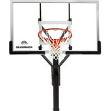 "Silverback NBA 54"" Adjustable In-ground Hoop with Tempered Glass ...