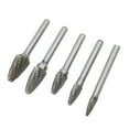 Double Cut Carbide Rotary File Bit Set 6mm Diameter Shank for Aircraft ...