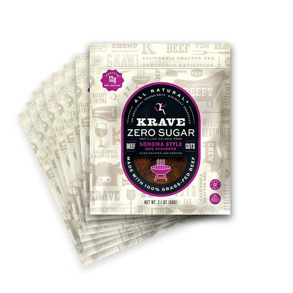 KRAVE Zero Sugar Beef Jerky | Gluten Free, Good Source of Protein, No ...