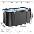 Large Portable Bathtub Portable Ice Bathtub Hot Bathtub Eco-Friendly ...