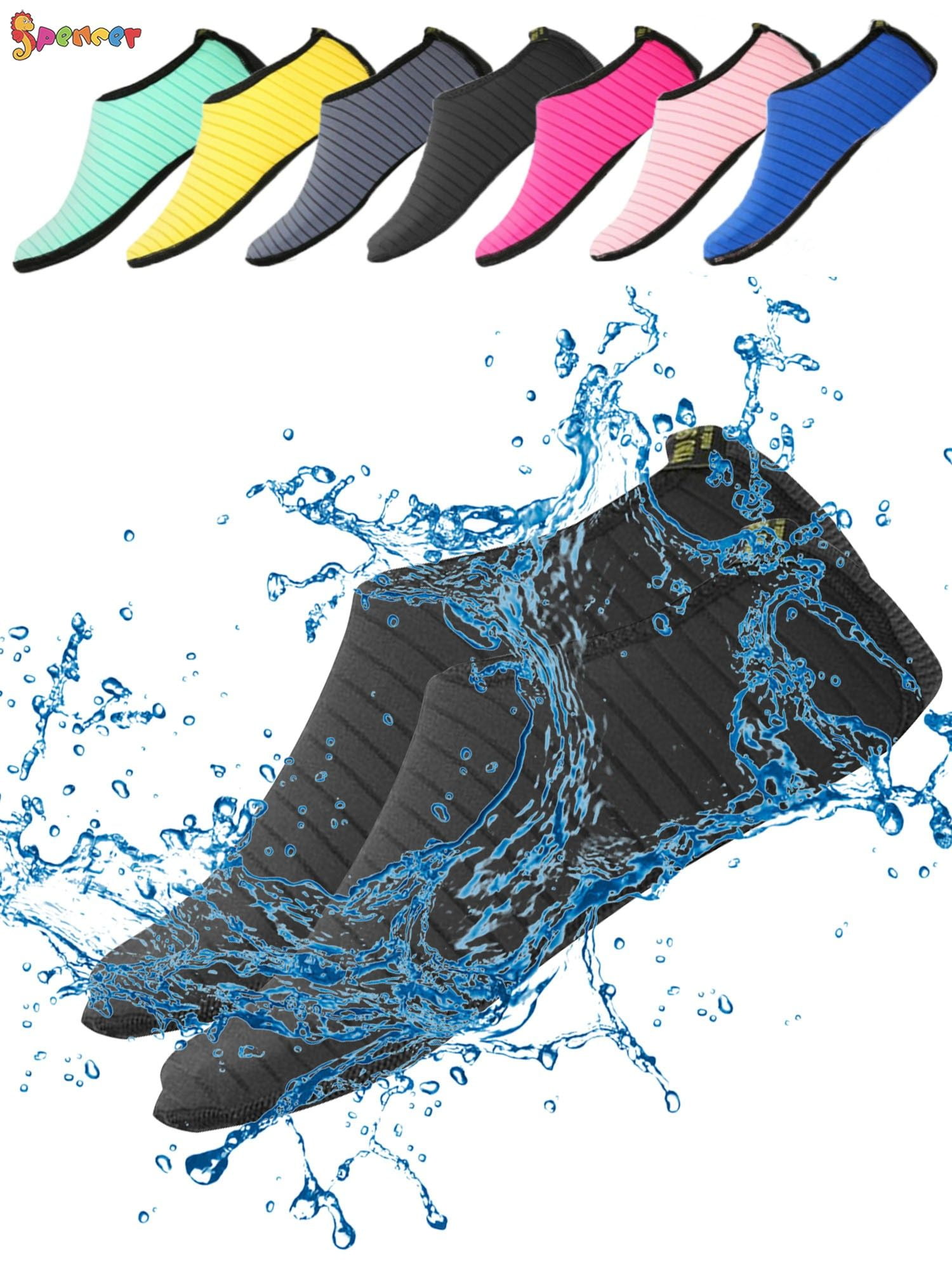 Spencer Men Women Barefoot Water Skin Shoes Quick-Dry Aqua Strip Bench ...