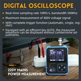 Oscilloscope,Sample Rate 500khz Handheld 2.4inch Tft Display 10ms/s ...
