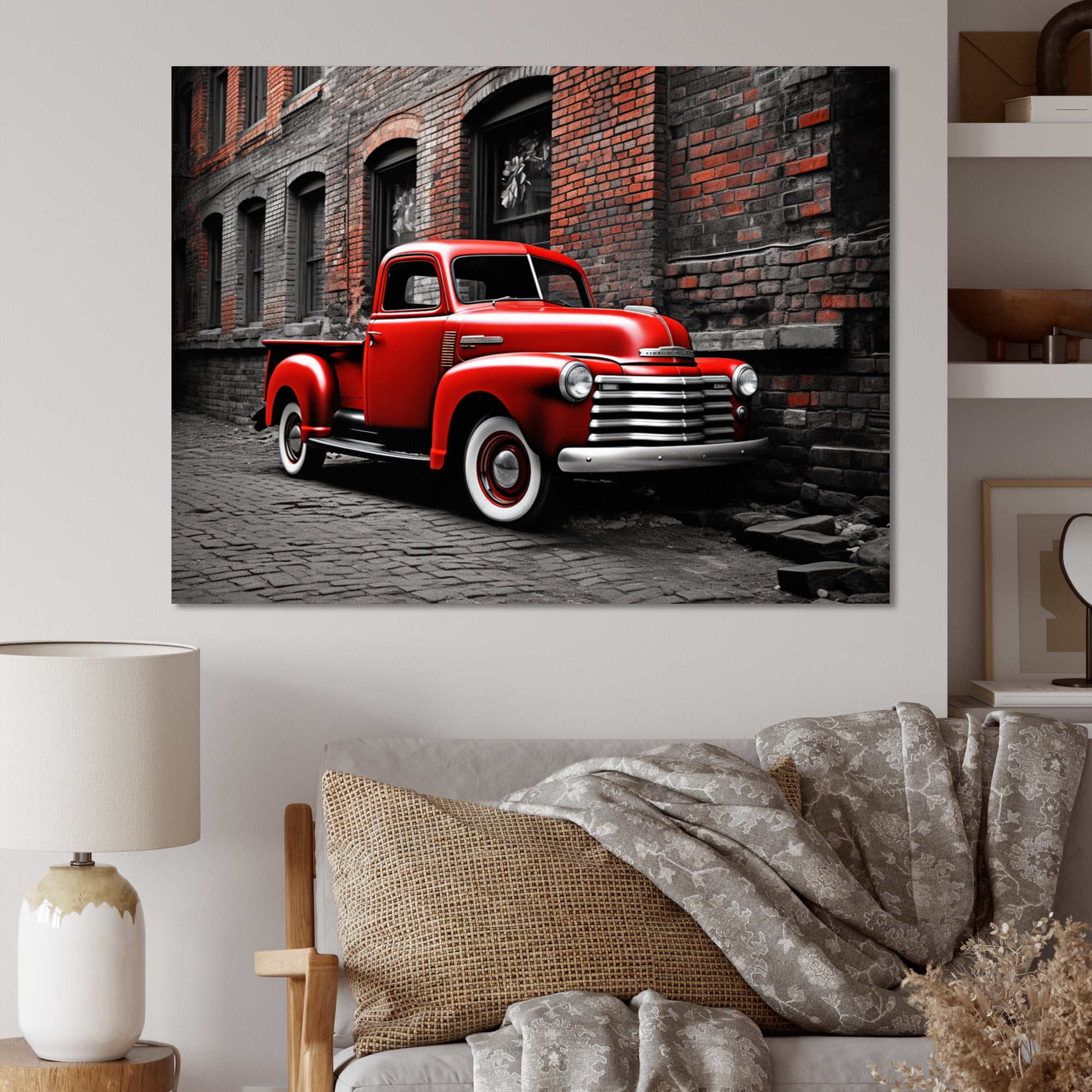Click here for Designart Large Pickup Truck Wall Art  Vintage Hau... prices
