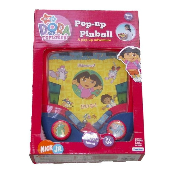 Dora Explorer Pop-up Pinball Machine Lights Sound Game - Walmart.com ...