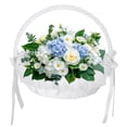 1Pc Hand-Held Wedding Basket White Lace Perfect for Flower Petal ...