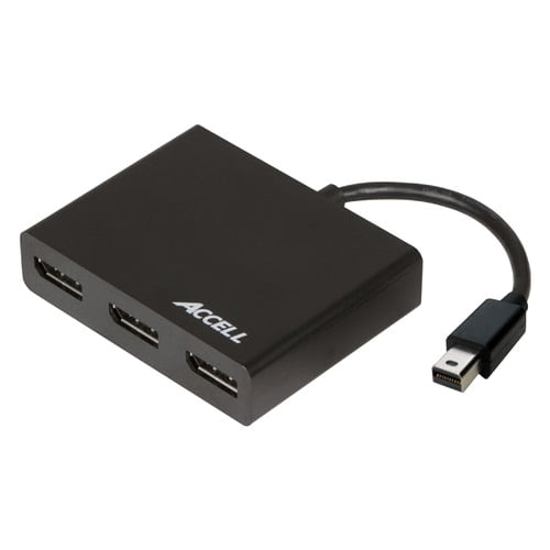 Accell Mini DisplayPort (Mini DP) to 3-Port DisplayPort (DP) Multi ...