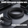 12VHPWR PVC Double 8Pin to 16Pin GPU Power Supply Cable for Enhances ...