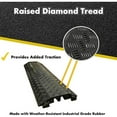 "Kable Kontrol Rubber Cable Protector - 3 Channel, 40"" - Black ...