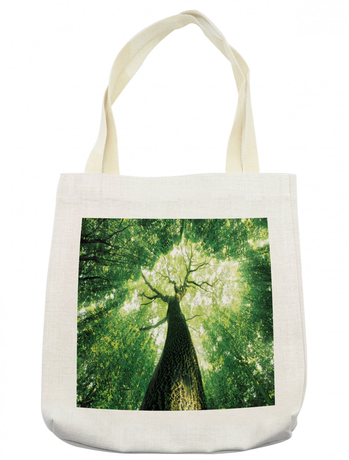 Nature Tote Bag, Sun Rays to Woodland Wild Habitat Summer Rays Dreamy ...