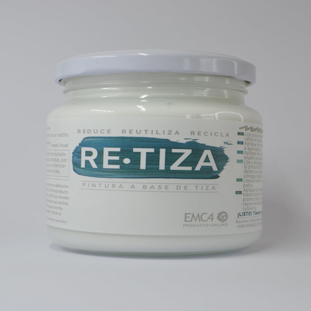 Pintura RE·TIZA a la tiza color blanco de 250 g RE·TIZA Pintura 250 g ...