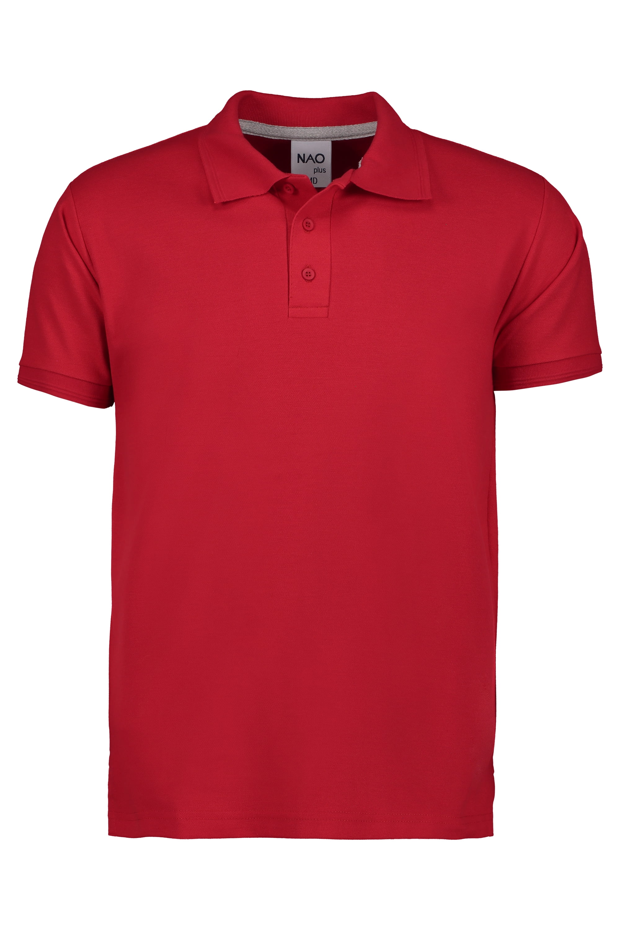 Playera Tipo Polo NAO Piqué 100% algodón Manga Corta color Rojo Talla ...
