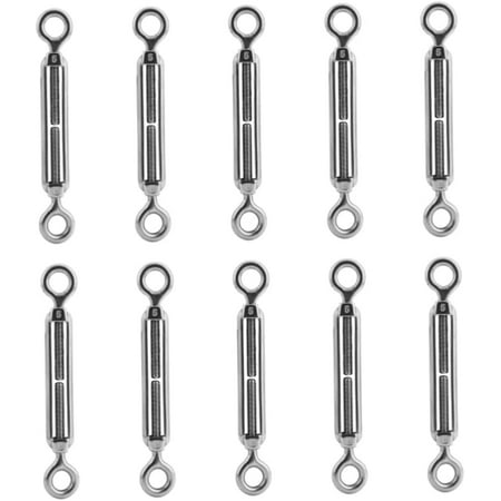 10 Pcs M5 Turnbuckle Wire Tensioner, Turnbuckle Eye And Eye,304 ...