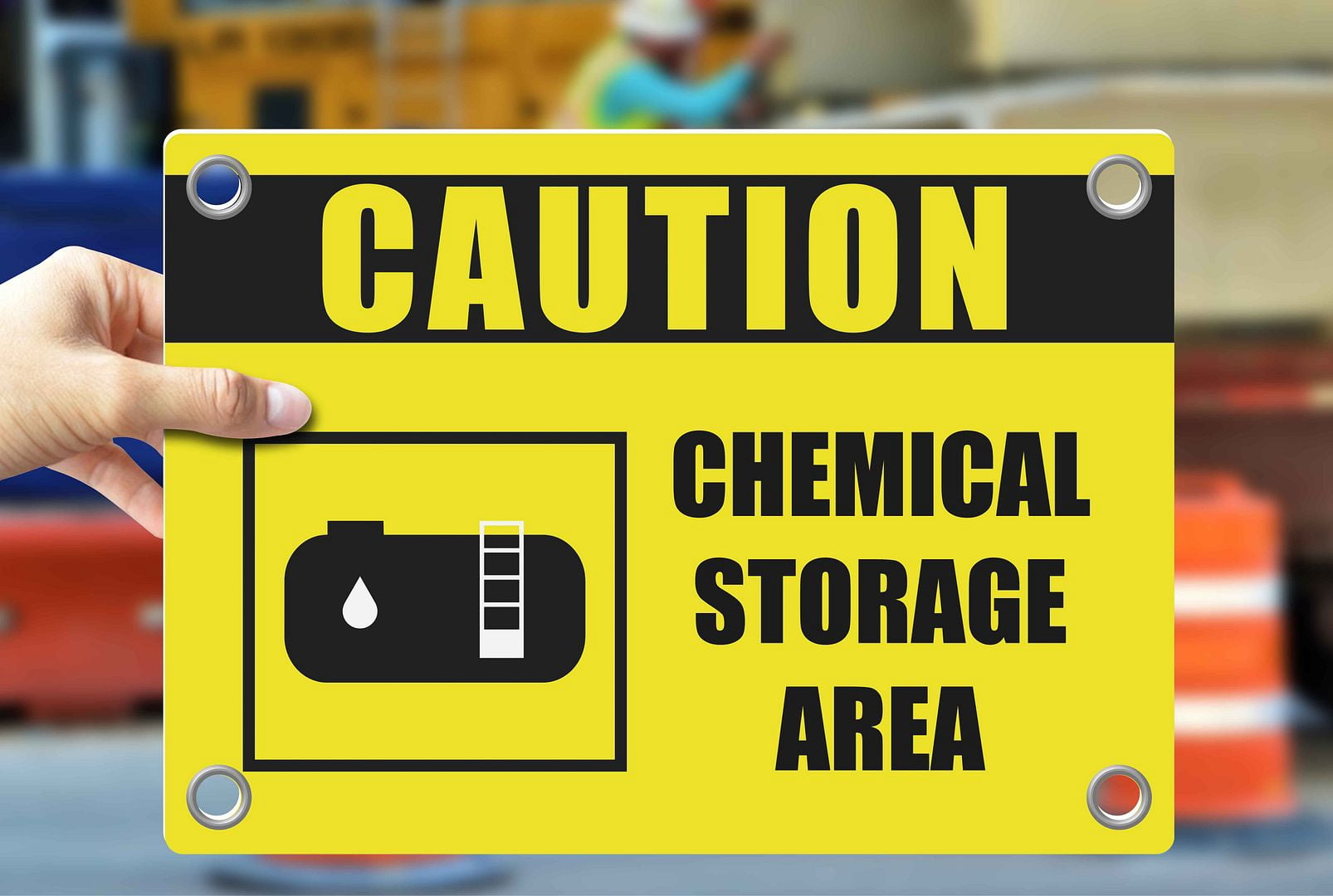 CHEMICAL STORAGE AREA | Warning Notice Caution Danger 3mm PVC Sign ...