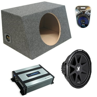 "Kicker Comp C12 Car Audio Triple 12"" Subwoofer Powered 1800 Watt Sub ...