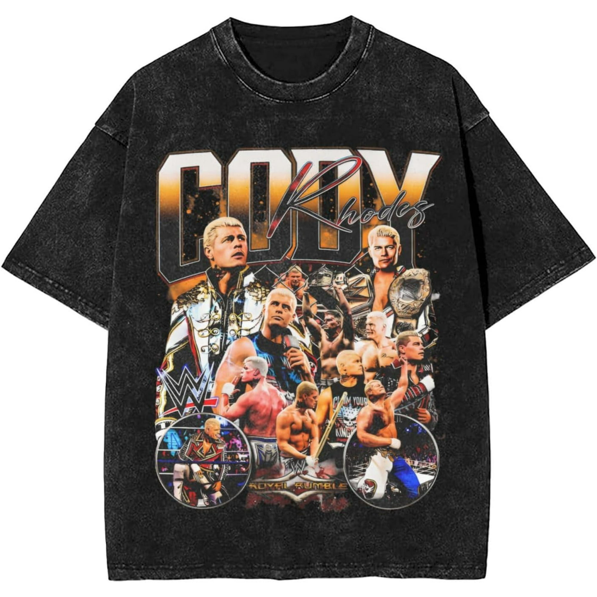 Click here for Cody Rhodes Women Shirt Vintage Round Neck Short-S... prices