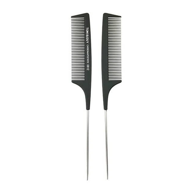 Carbon Stainless Steel Rat Tail Combs Anti-Static Detangling Comb High ...