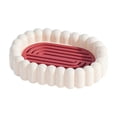 Bubble Frame Soap Dish with Drain Tray, 5.9in Dual-Layer Self-Draining ...