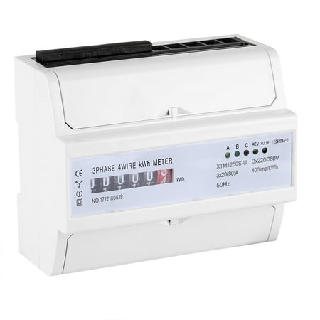 High Overload KWh Meter Convenient Meter Reading DIN-Rail Electric ...