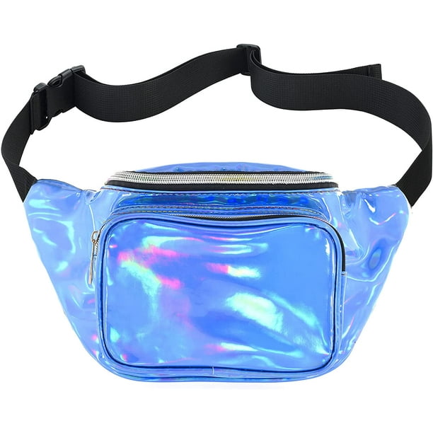 Shiny Neon Fanny Bag for Women Rave Festival Hologram Bum Travel Waist ...