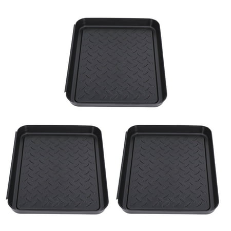 Ecomeon Shoe Tray Durable Plastic Space Saving 3 Interlocking Design ...