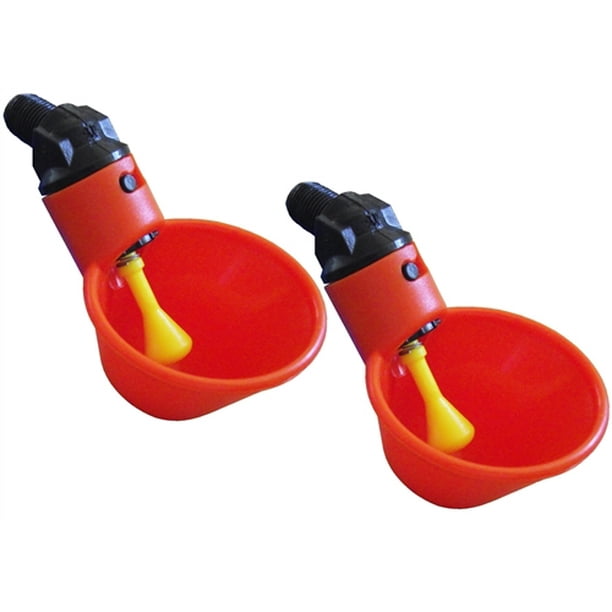 2 Pack Of Automatic Cup Style Poultry Chicken Drinkers - Walmart.com