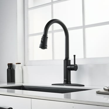OakBrook Pacifica High Arc Two Handle Kitchen Faucet with Side Sprayer ...