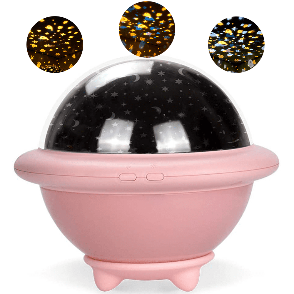 HZKAICUN Colorful Fantasy Ufo Projection Lamp Led Night Light for Home ...