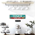 4x16 Inch Aluminum Wall Art, Retro Diner Open Late Sign with Milkshake ...