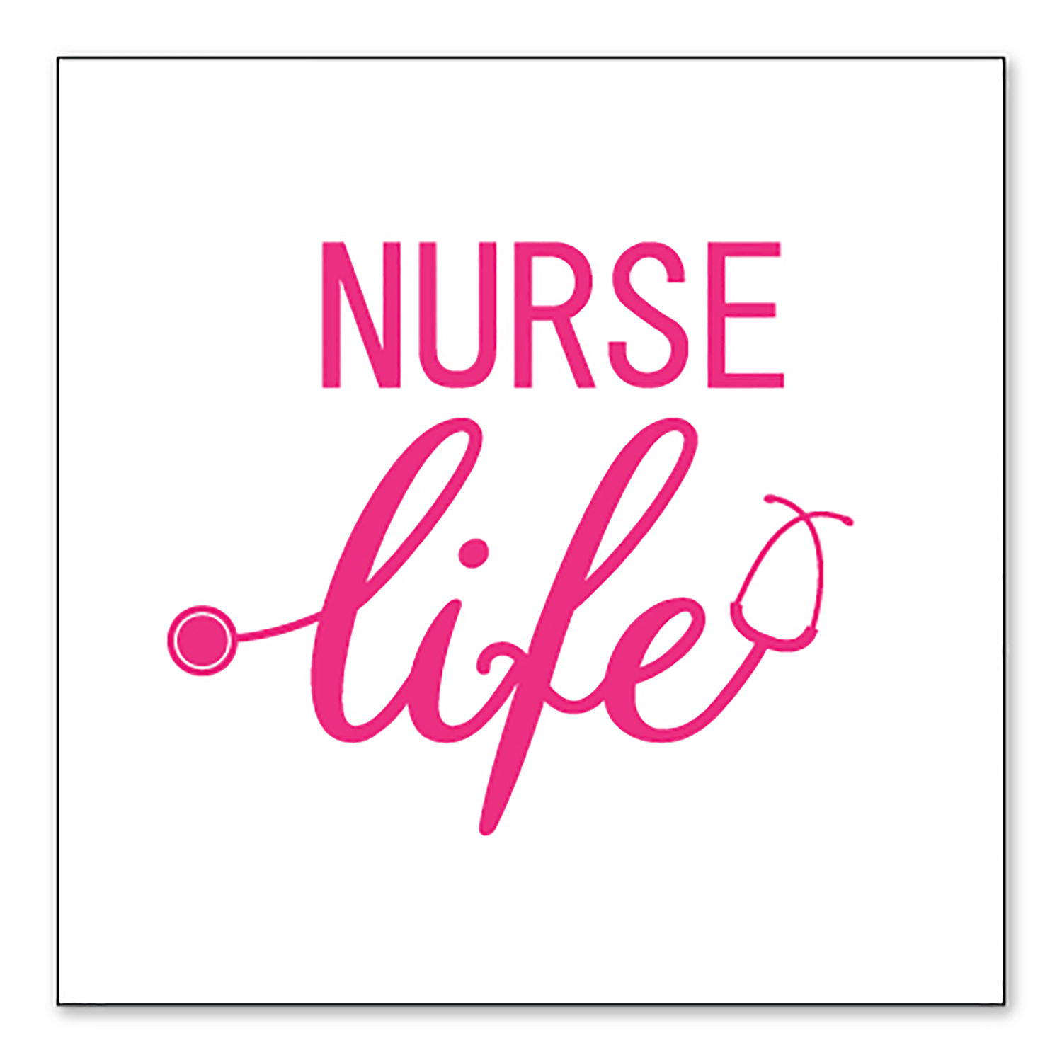 DistinctInk Custom Bumper Sticker - 10" x 10" Decorative Decal - White ...