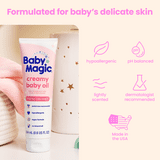 Baby Magic Creamy Baby Oil Lotion, Hypoallergenic, 8.6 fl oz, with ...