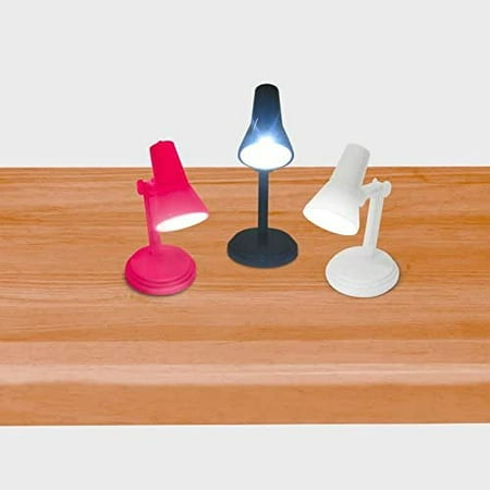 Mini Desk and Book Reading Lamp, Base & Clip On Functions, White, Black ...