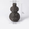 9.3 inch Woven Flower Vase Gourd Shaped Handwoven Rattan Vase, Natural ...