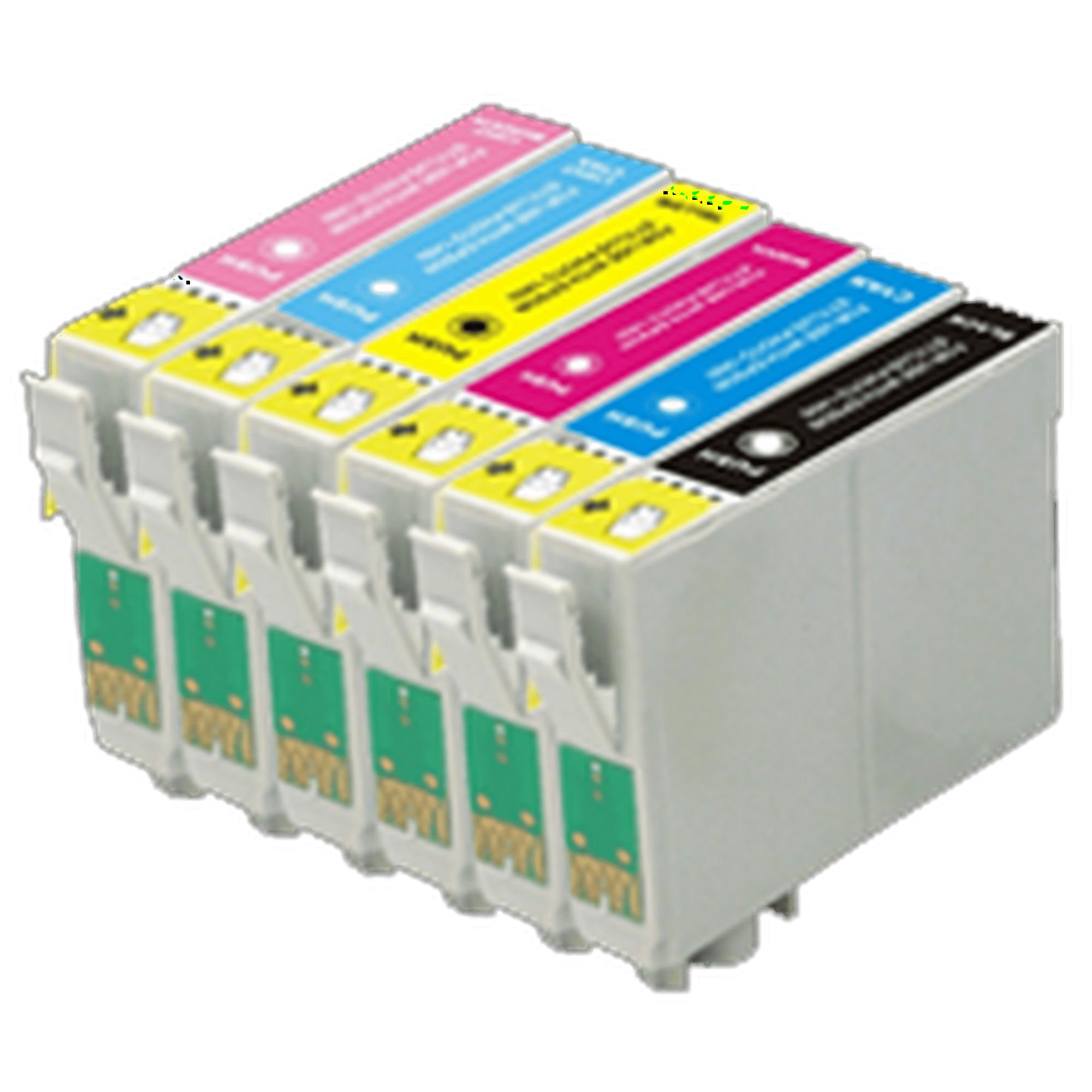 Zoomtoner Compatible Epson T098 Ink / Inkjet Cartridge Set Black Cyan Magenta Yellow Light Cyan Light Magenta For Epson Artisan 730