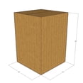 14x14x20 Kraft Brown Corrugated Shipping Boxes, 32 ECT Single-Wall, Qty ...