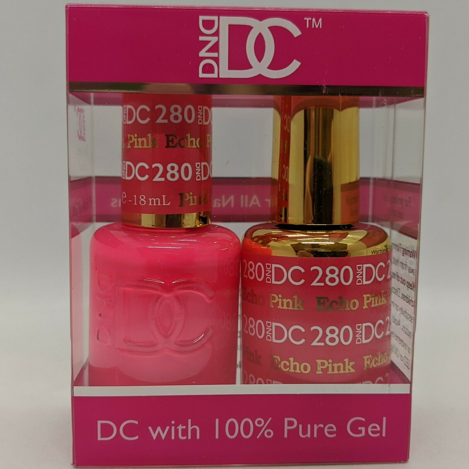 DND - DC Duo Soak off Gel & Matching nail polish, #280 - Echo Pink ...