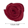 Uxcell Mini Satin Ribbon Roses Tiny Fabric Flowers Embellishments ...
