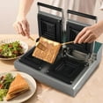 Flylapdo Sandwich Maker 2000W Panini Maker Double Toaster Grill ...