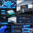 Kinupute Fanless Mini PC, 4-Core 12th Gen, Windows 11 Pro, 16G DDR4, 512G SSD, Triple Display 4K ...