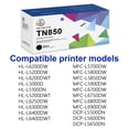 TN850 Black Toner Cartridge Compatible Brother TN-850 Toner For MFC ...