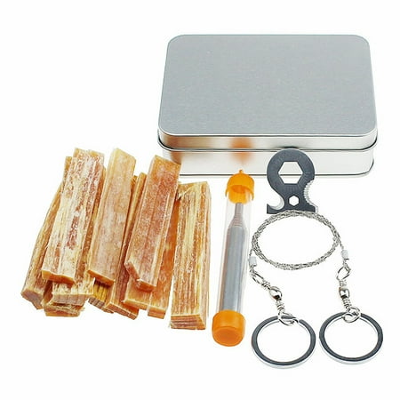 Fatwood Fire Starters Emergency Kit Multifunctional Scraper Telescopic ...