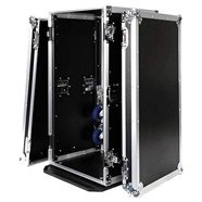 Sound Town 16U PA DJ Rack/Road ATA Case with 11U Slant Mixer Top, 20 ...