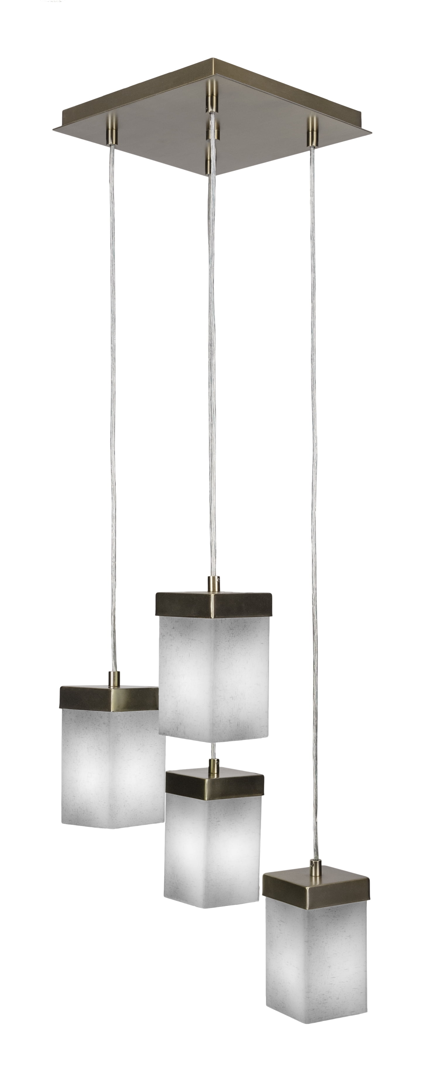 Nouvelle 4 Light Cord Cluster Pendalier mostrado en acabado New Age de ...