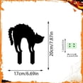 Halloween Black Scared Cat Silhouette Yard Stake with Glow In The Dark ...