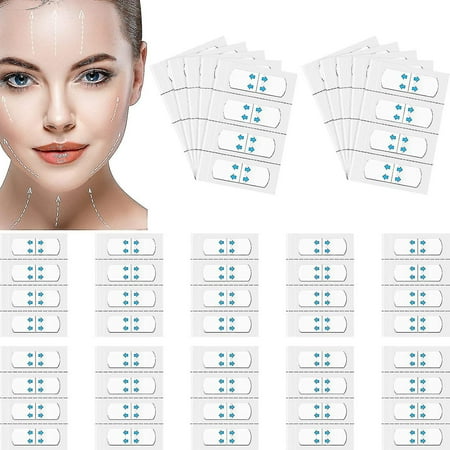 80pcs Facelift Stickers V-shape Face Stickers Face Lifting Tapes Double ...