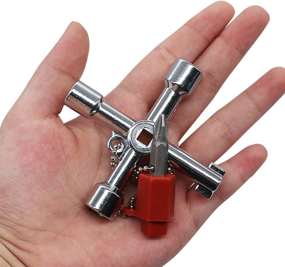 Nvzi Universal Cross Control Cabinet Key Triangle Square Wrench for ...