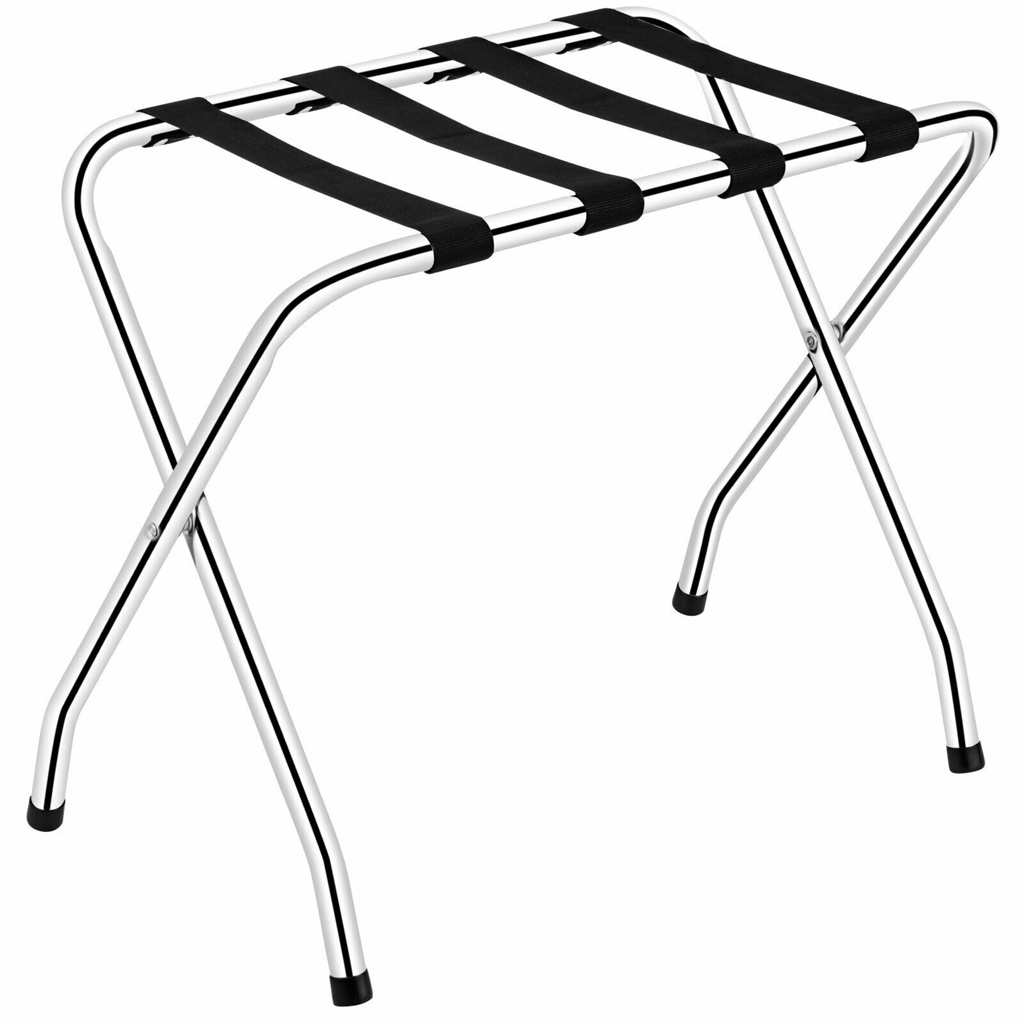 Click here for Gymax Folding Luggage Rack Chromed Metal Suitcase... prices