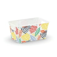 Simplify 2-Tone Decorative Small Storage Basket in Marine - Walmart.com